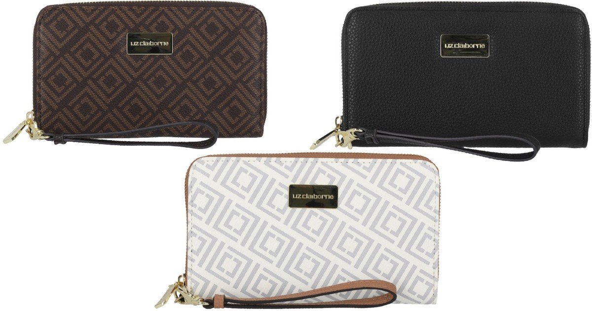 Liz Claiborne Erica Zip Around Wallet a solo $21.60 en JCPenney (Reg. $45)