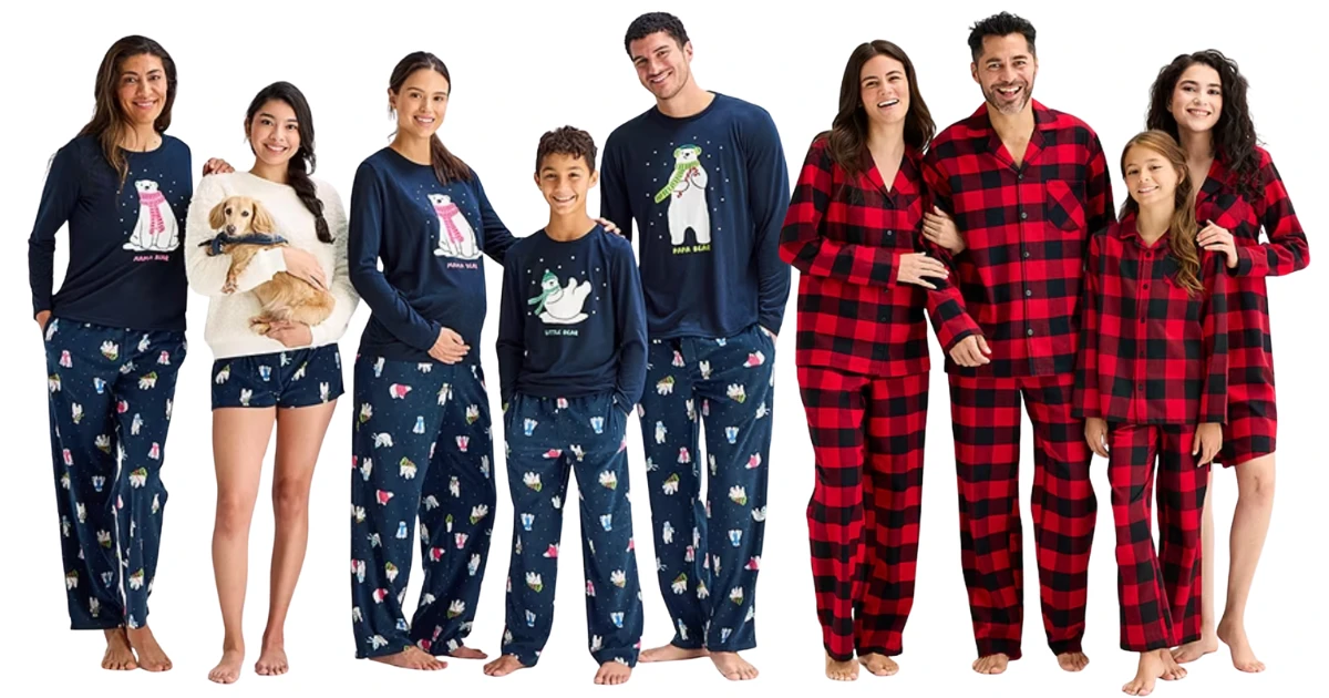 Conjunto de Pijamas Para Toda la Familia DESDE $9 en JCPenney